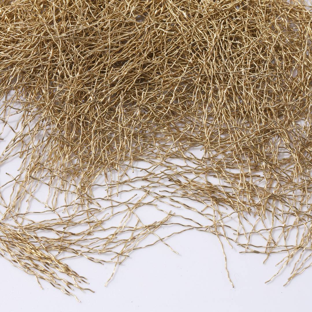 Micro copper plated wavy steel fiber - STEEL FIBER